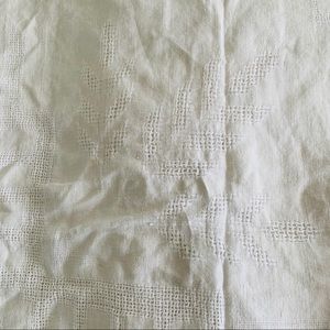 Dining | White Cottage Farmhouse Woven Tablecloth Linen | Poshmark